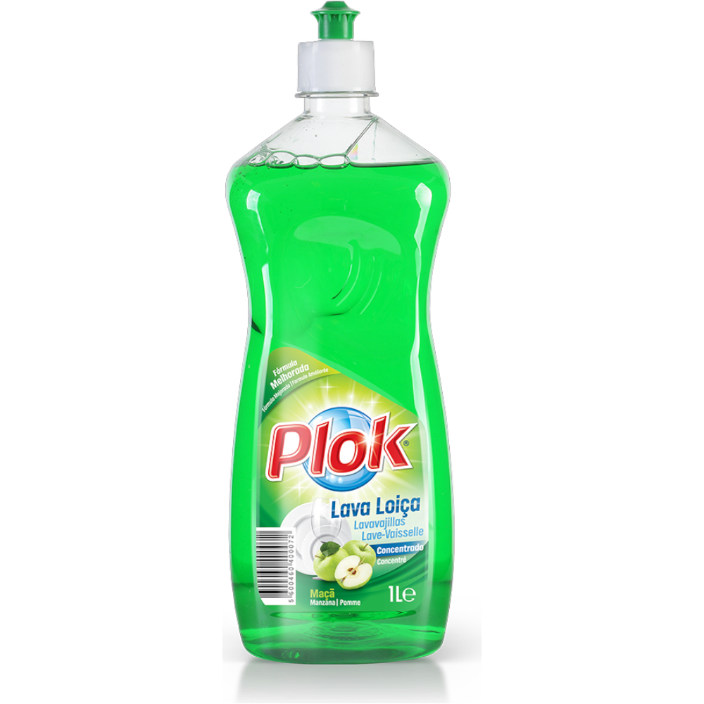 Plok Lava Loiça Concentrado Maçã 1Lt - Mundo Limpo
